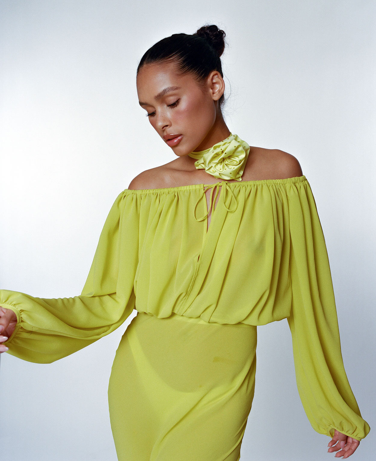 Lemon Sheer Flow Blouse – Rezek Studio